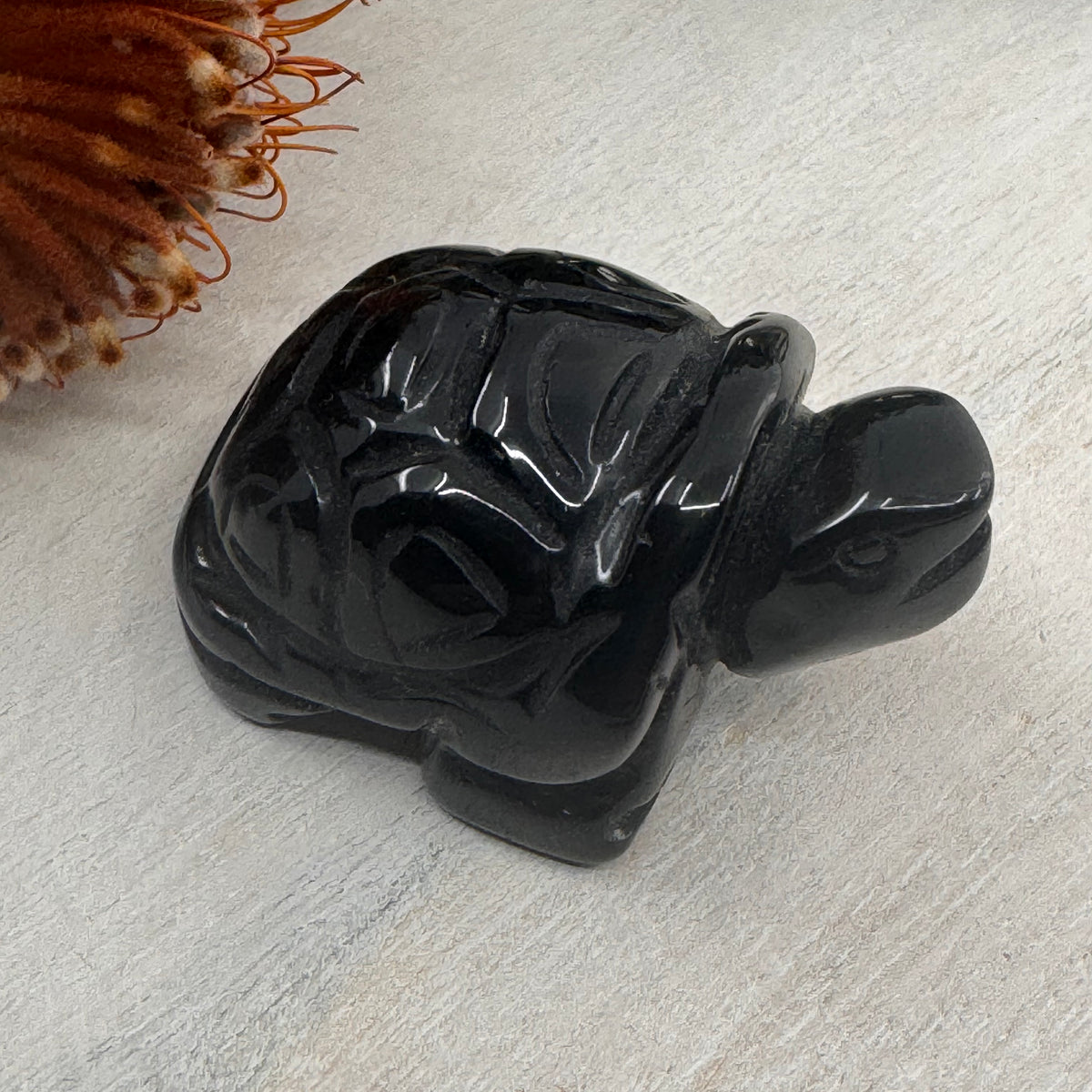 Black Obsidian Turtle Carving – Crystal of Protection & Wisdom ...